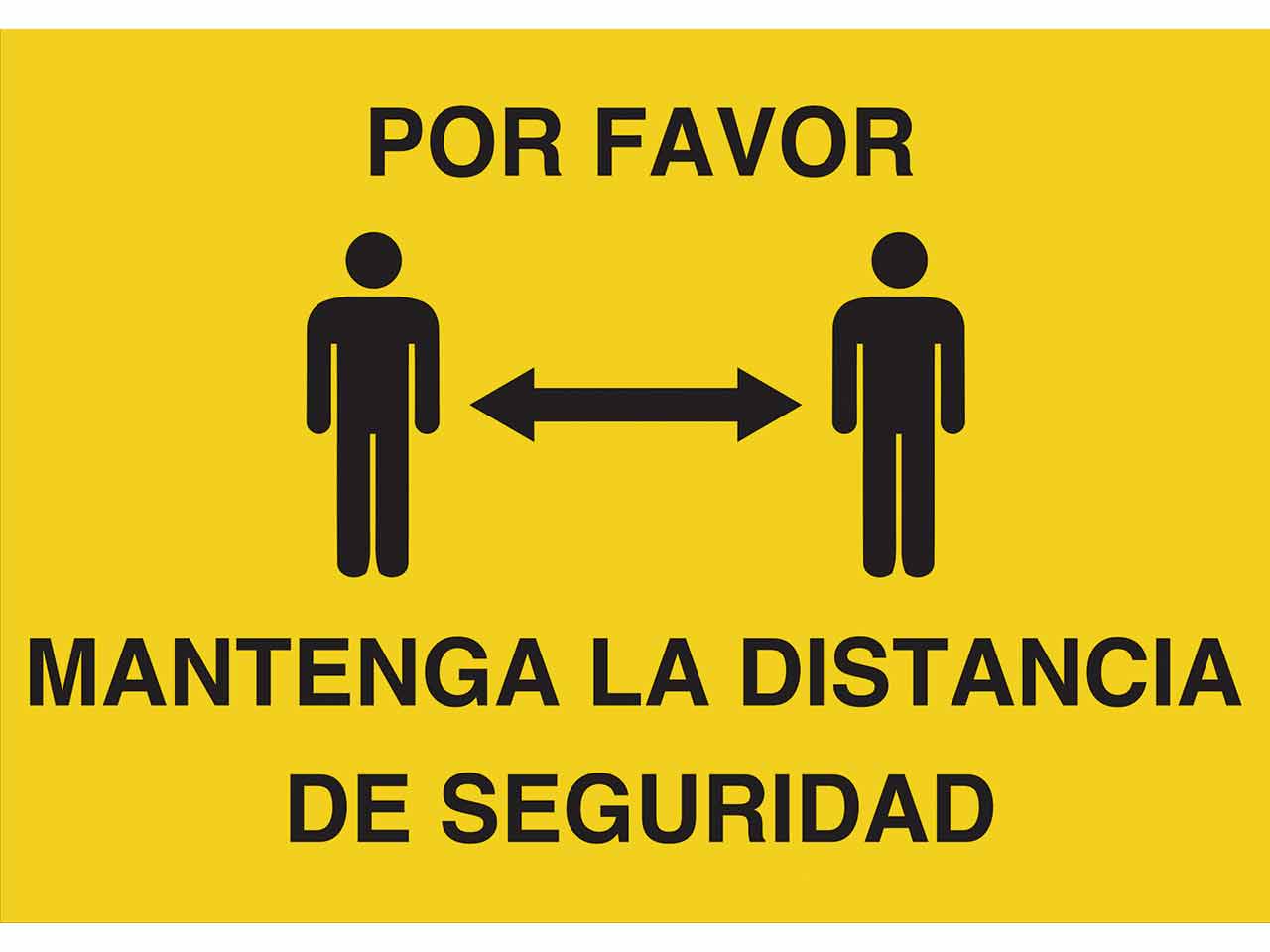 SUFERSA | SEÑAL PVC MANTENGA LA DISTANCIA DE SEGURIDAD